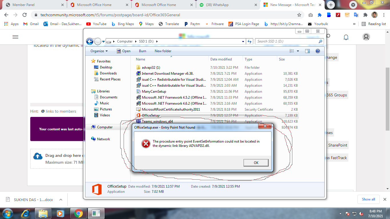 Installation of 365 | Microsoft Community Hub